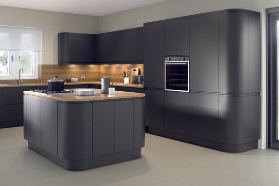 Levana Anthracite Matt Kitchen Finishing Components | Modern Handleless ...